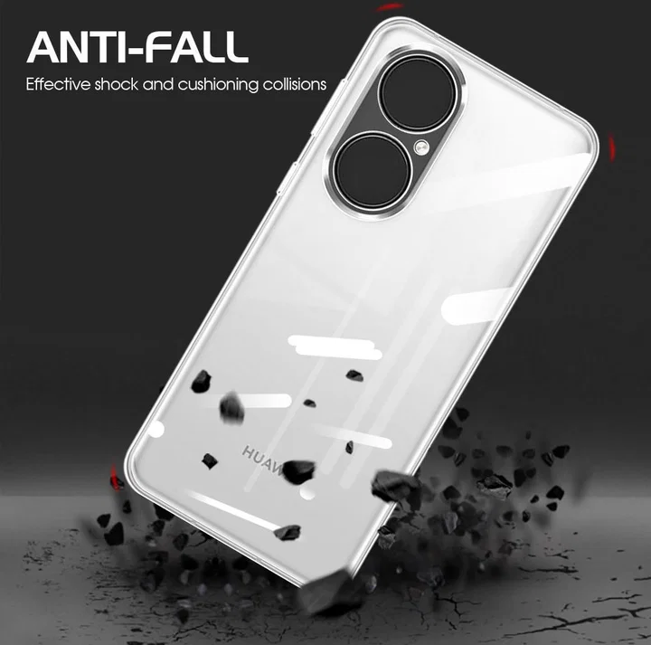 Huawei P50 Hoesje Dun TPU Back Cover Transparant | gsmpunt
