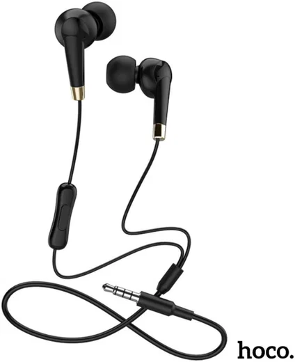 Hoco M58 Bedrade In-Ear Oordopjes 3.5mm Jack Headset Zwart | gsmpunt
