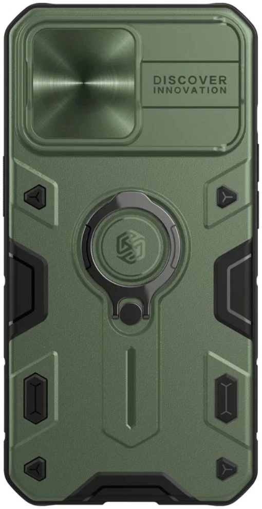 Nillkin CamShield Armor Apple iPhone 13 Camera Slider Groen | gsmpunt