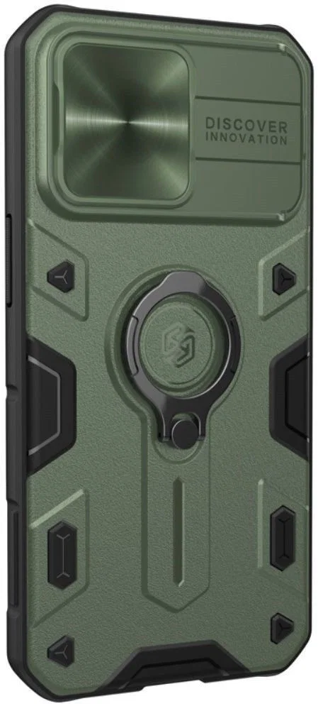Nillkin CamShield Armor Apple iPhone 13 Camera Slider Groen | gsmpunt