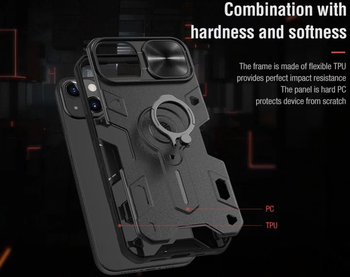 Nillkin CamShield Armor Apple iPhone 13 Pro Camera Slider Groen | gsmpunt