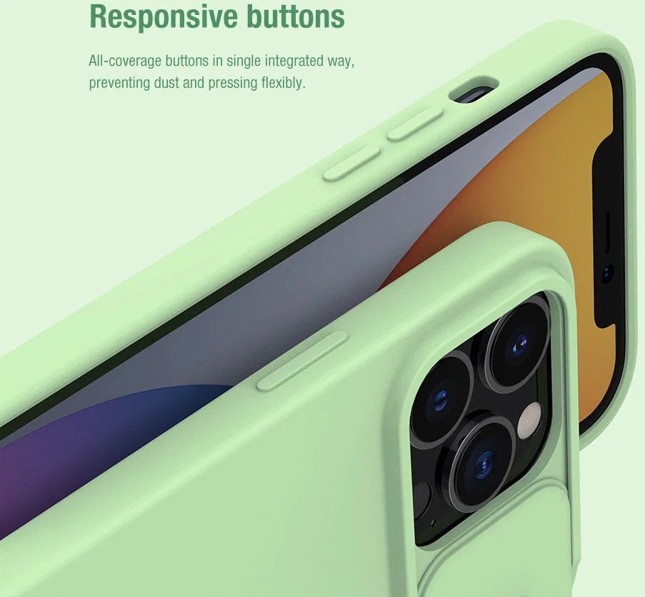 Nillkin iPhone 13 Pro Max Hoesje MagSafe Siliconen Camera Slider Zwart ...