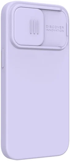 Nillkin Apple iPhone 13 Pro Hoesje Siliconen met Camera Slider Paars ...
