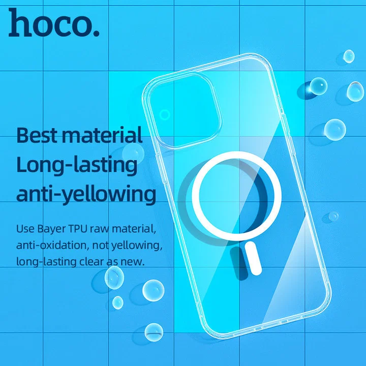 Hoco Apple iPhone 13 Hoesje MagSafe Dun TPU Back Cover Transparant ...