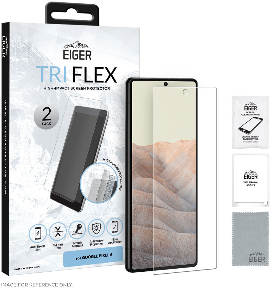 Eiger Tri Flex Google Pixel 6 Display Folie Screen Protector (2-Pack ...