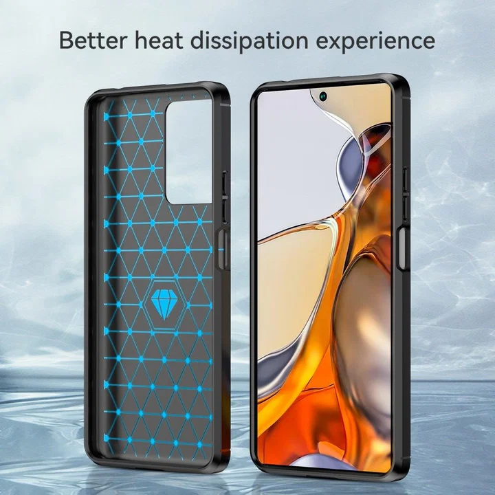 Xiaomi 11T/11T Pro Hoesje Geborsteld TPU Back Cover Zwart | gsmpunt