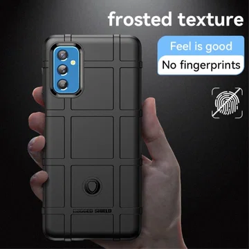 Samsung Galaxy M52 5G Hoesje Shock Proof Rugged Back Cover Blauw | gsmpunt