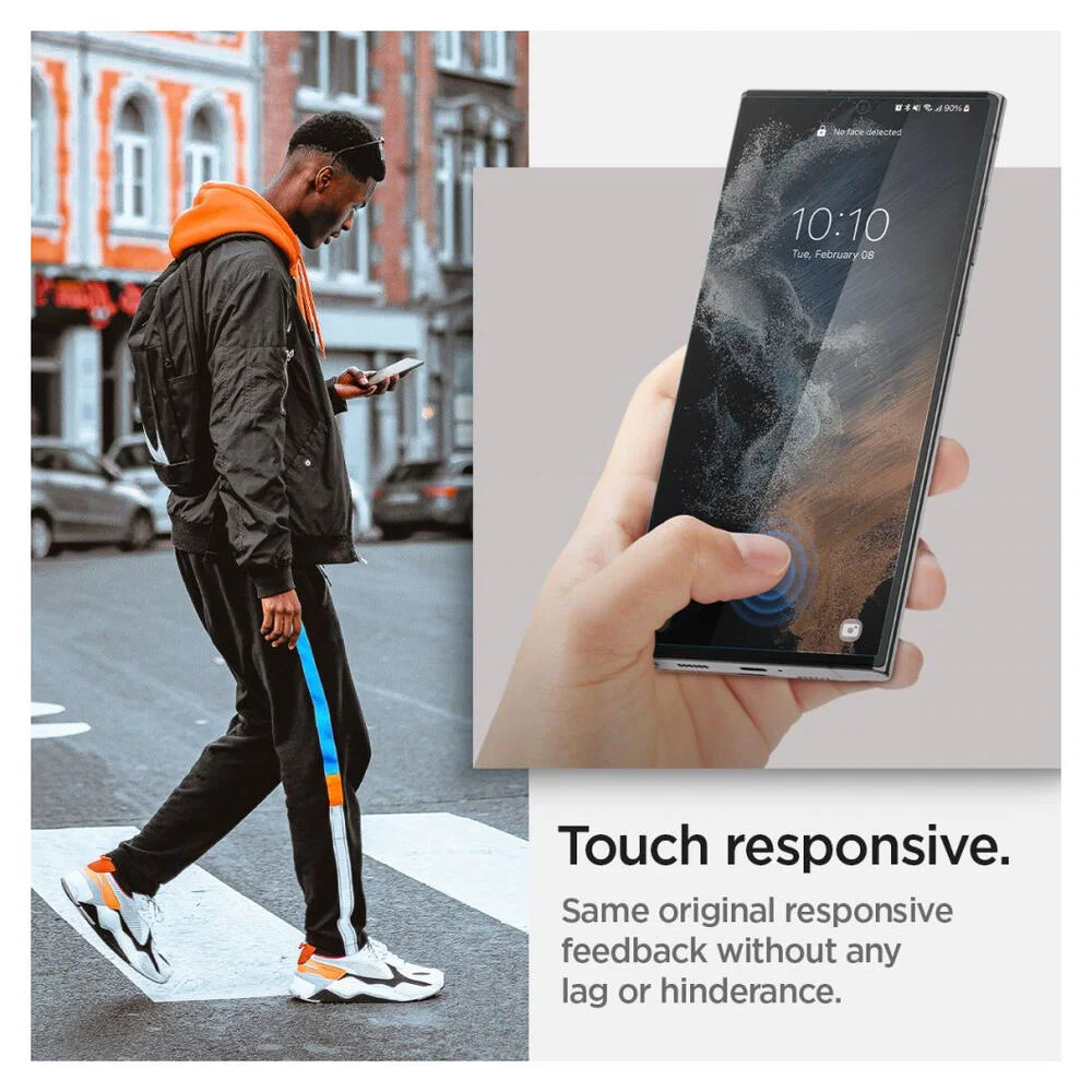 Spigen Neo Flex Samsung Galaxy S22 Ultra Screen Protector (2-Pack ...