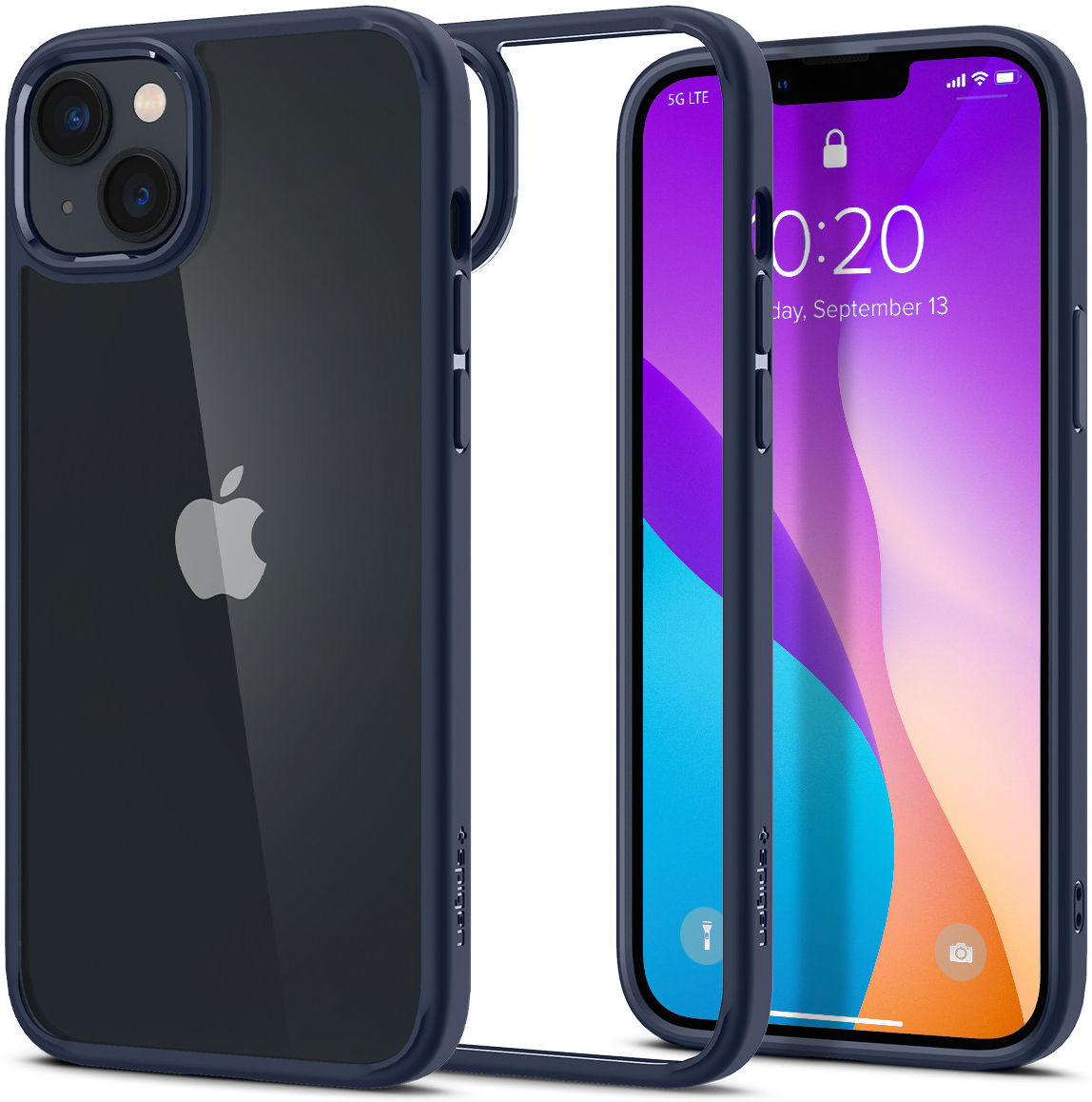 Spigen Crystal Hybrid Apple iPhone 14 Plus Hoesje Transparant Blauw ...