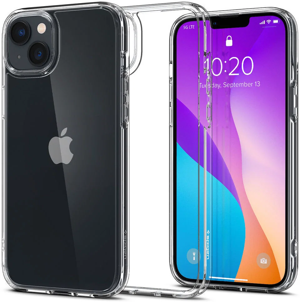 Spigen Crystal Hybrid Apple iPhone 14 Hoesje Back Cover Transparant ...