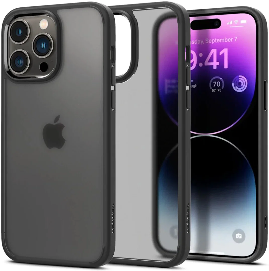 Spigen Ultra Hybrid Apple iPhone 14 Pro Max Hoesje Zwart | gsmpunt