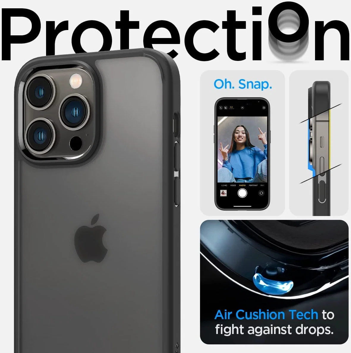 Spigen Ultra Hybrid Apple iPhone 14 Pro Max Hoesje Zwart | gsmpunt