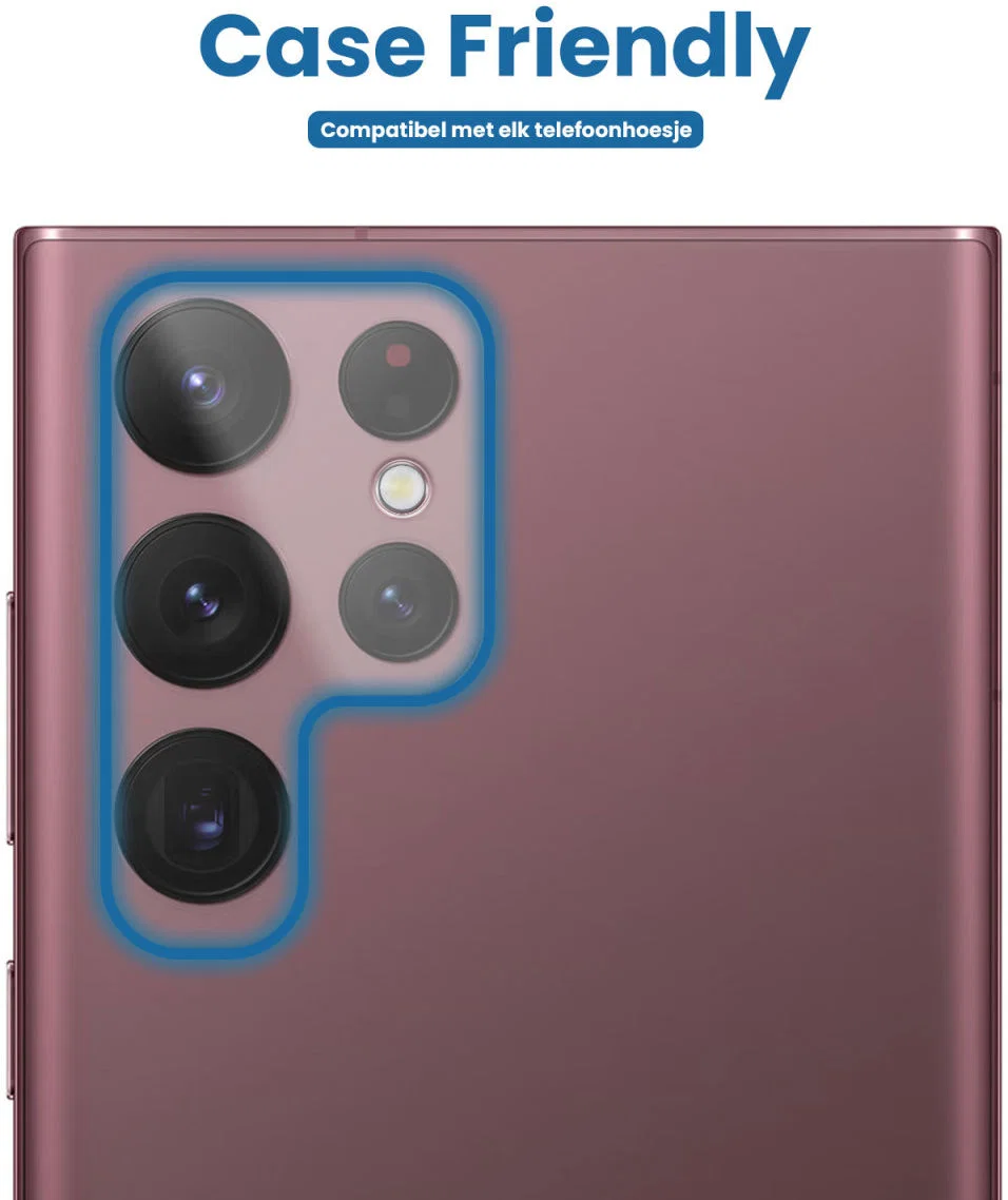 Samsung Galaxy S22 Ultra Camera Lens Protector Transparant | gsmpunt