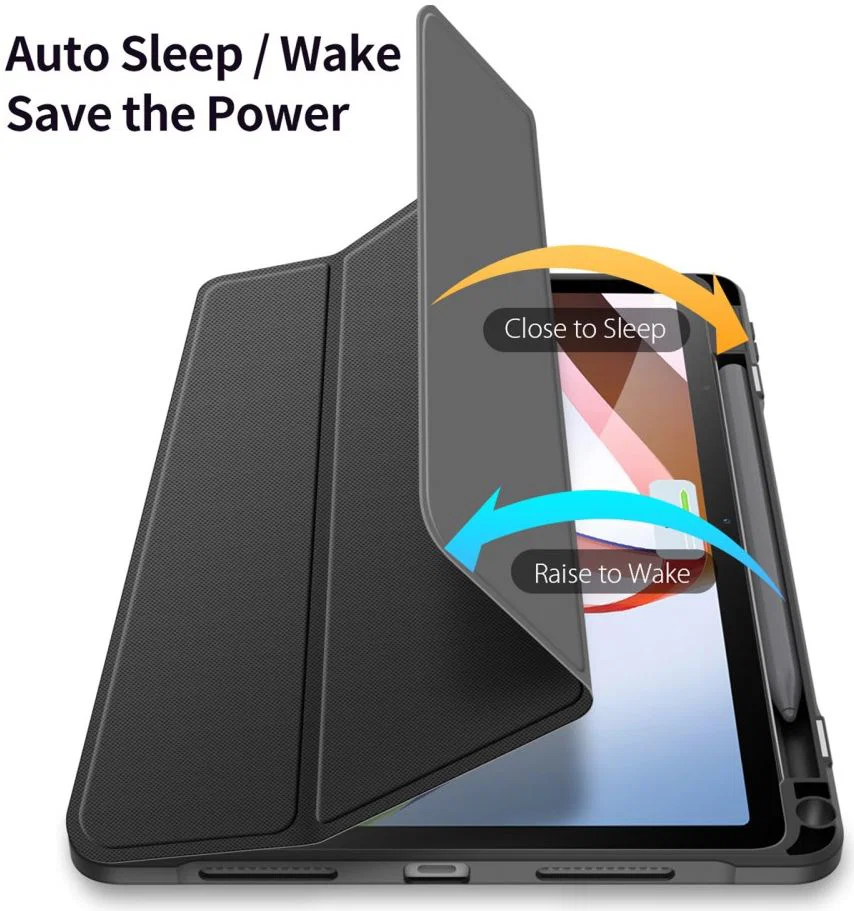 Dux Ducis Toby Xiaomi Redmi Pad Hoes Tri-Fold Book Case Zwart | gsmpunt