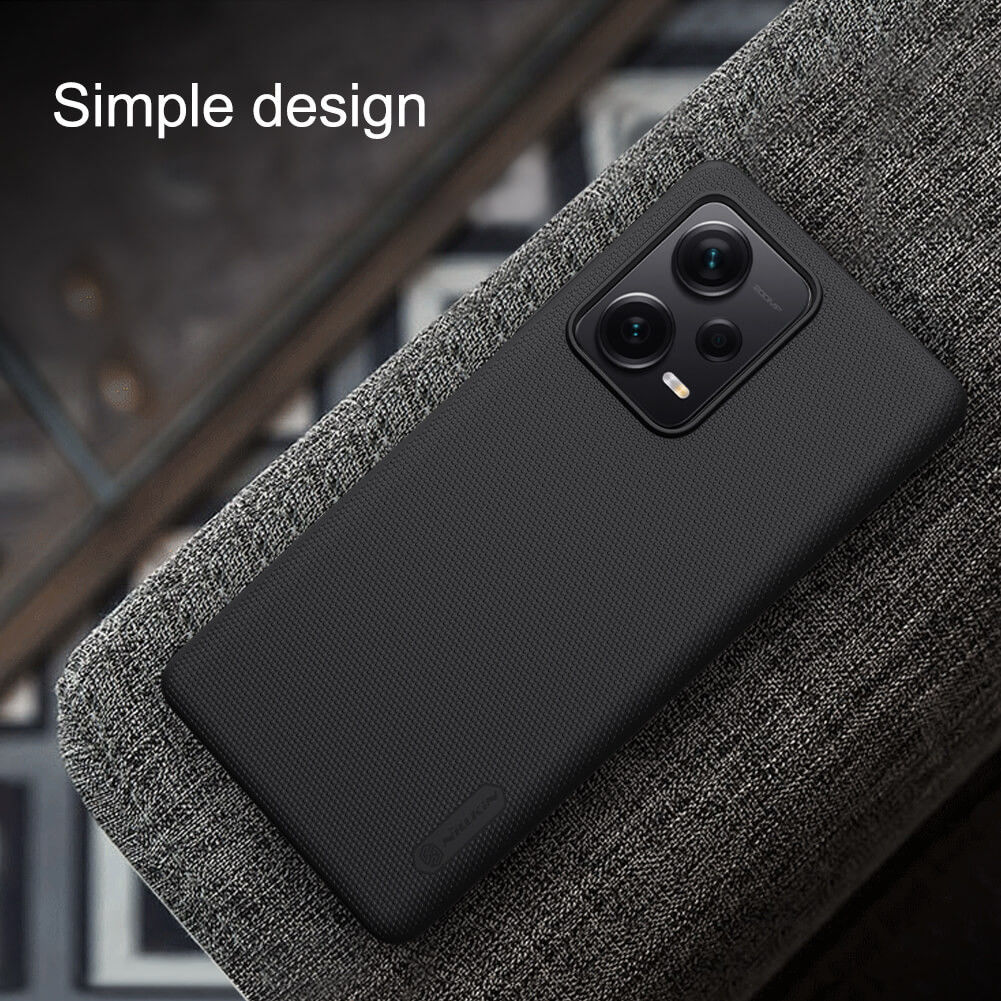 Nillkin Frosted Shield Xiaomi Redmi Note 12 Pro Plus Hoesje Zwart | gsmpunt
