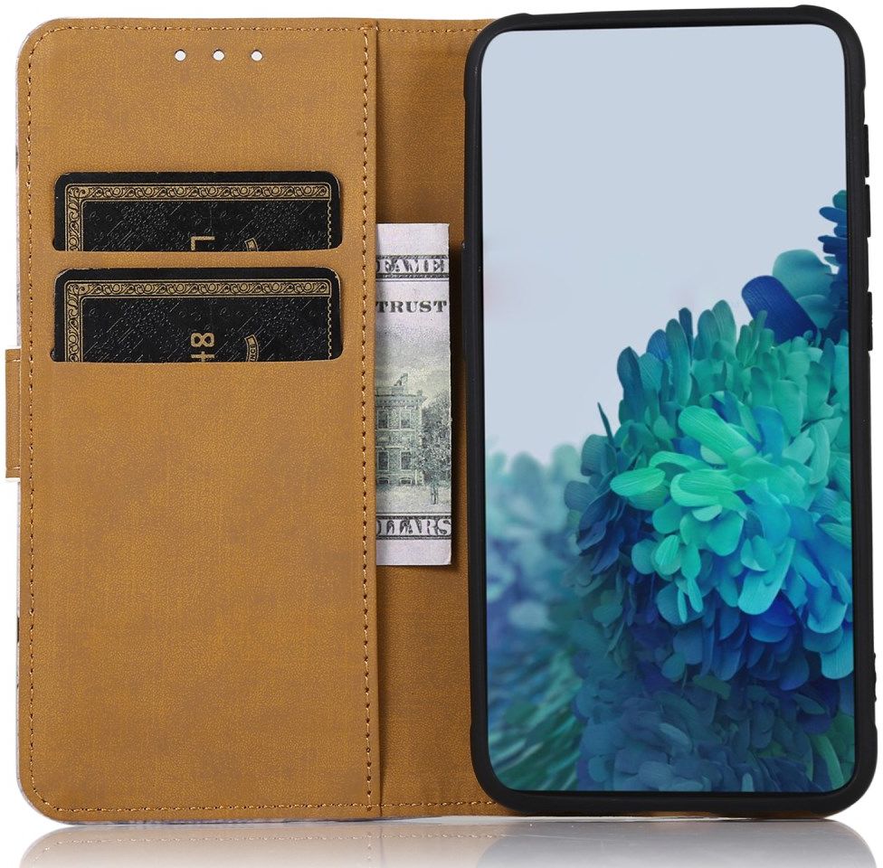 Motorola Moto E13 Hoesje Portemonnee Book Case Tijger Print | gsmpunt