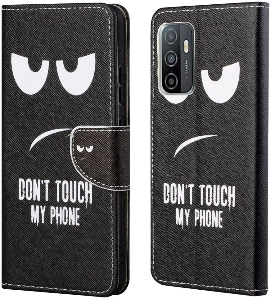 Samsung Galaxy A53 Hoesje Portemonnee Book Case Don't Touch Print | gsmpunt