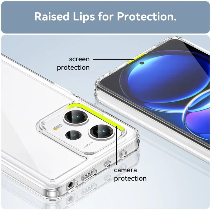 Xiaomi Redmi Note 12 Pro Plus Hoesje Acryl Back Cover Transparant | gsmpunt