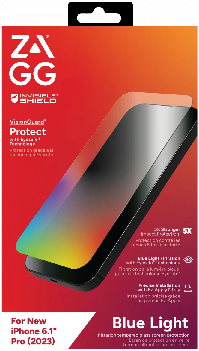 ZAGG InvisibleShield Glass Elite VG iPhone 15 Pro Screen Protector ...