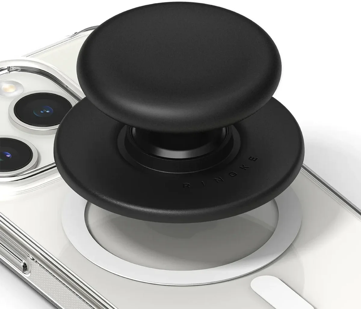 Ringke Tok MagSafe Popsocket Telefoon Greep en Standaard Zwart | gsmpunt