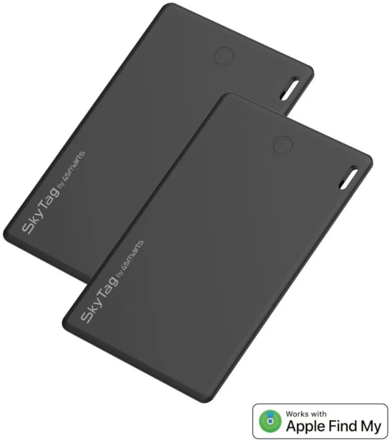 4smarts SkyTag Bluetooth Tracker voor Portemonnee (2-Pack) Zwart | gsmpunt