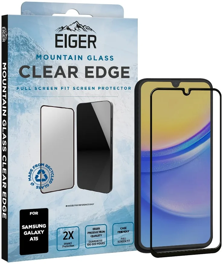 Eiger Mountain Glass Edge Samsung Galaxy A15 Screen Protector | gsmpunt