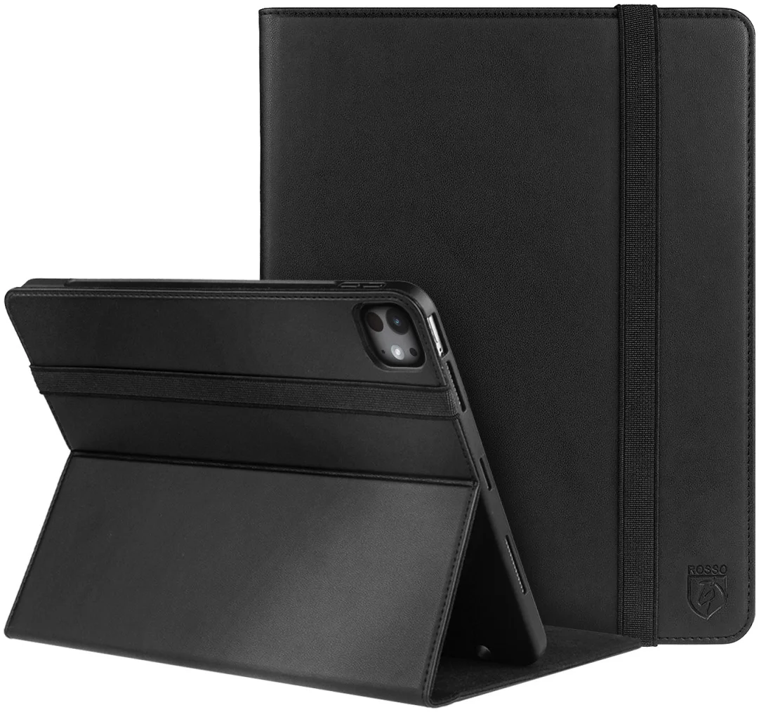 Rosso Element iPad Pro 13 (2024/2025) Hoes Book Case Zwart | gsmpunt