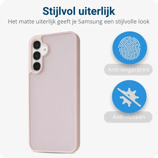 Samsung Galaxy A15 Hoesje Back Cover Matte Roze | gsmpunt