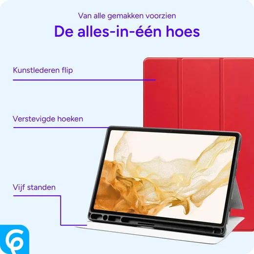 Samsung Tab S10 Lite / S10 FE / S9 (FE) Hoes Tri-Fold Book Case Kunst ...