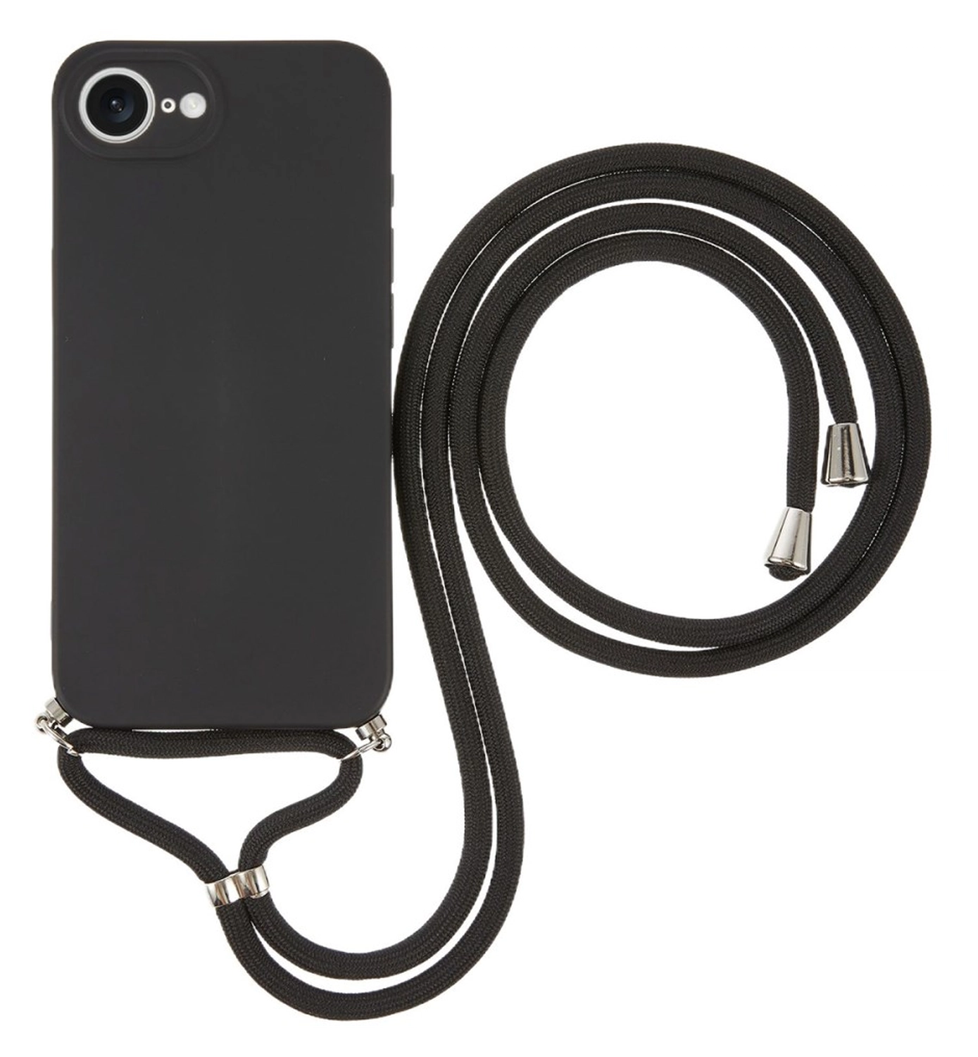Apple iPhone 17e / 16e Hoesje met Koord en Camera Bescherming Back ...