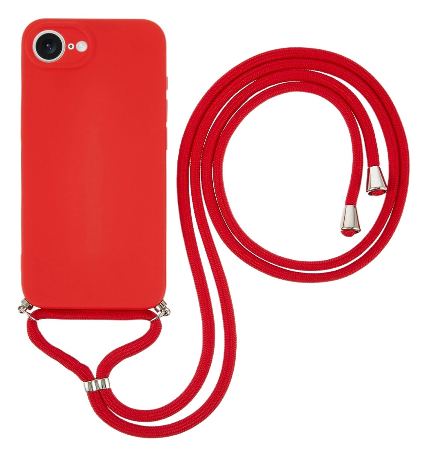 Apple iPhone 17e / 16e Hoesje met Koord en Camera Bescherming Back ...