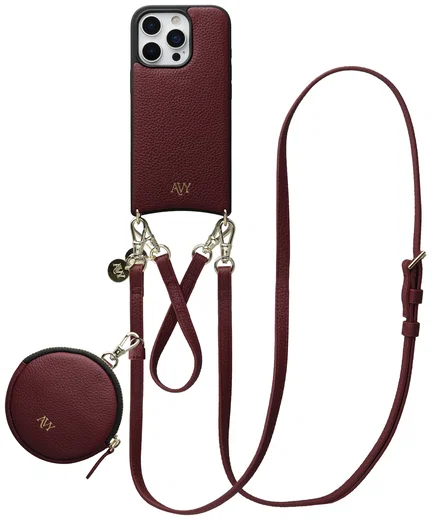 AVY Apple iPhone 16 Pro Max - Luxury Kit - Burgundy - Leather Set | gsmpunt