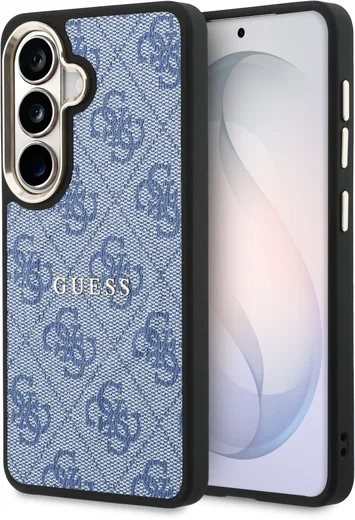 Guess 4G Embossed Ring Samsung Galaxy S26 Hoesje MagSafe Blauw | gsmpunt