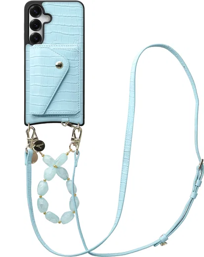 AVY Samsung Galaxy S25 / S24 - Styled Kit - Croco Blauw - Rocher ...
