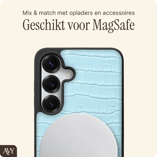 AVY Samsung Galaxy S25 / S24 - Styled Kit - Croco Blauw - Rocher ...