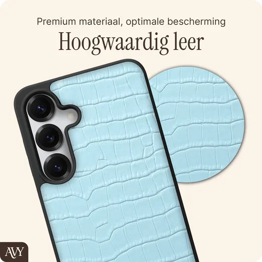 AVY Samsung Galaxy S25 / S24 - Styled Kit - Croco Blauw - Rocher ...