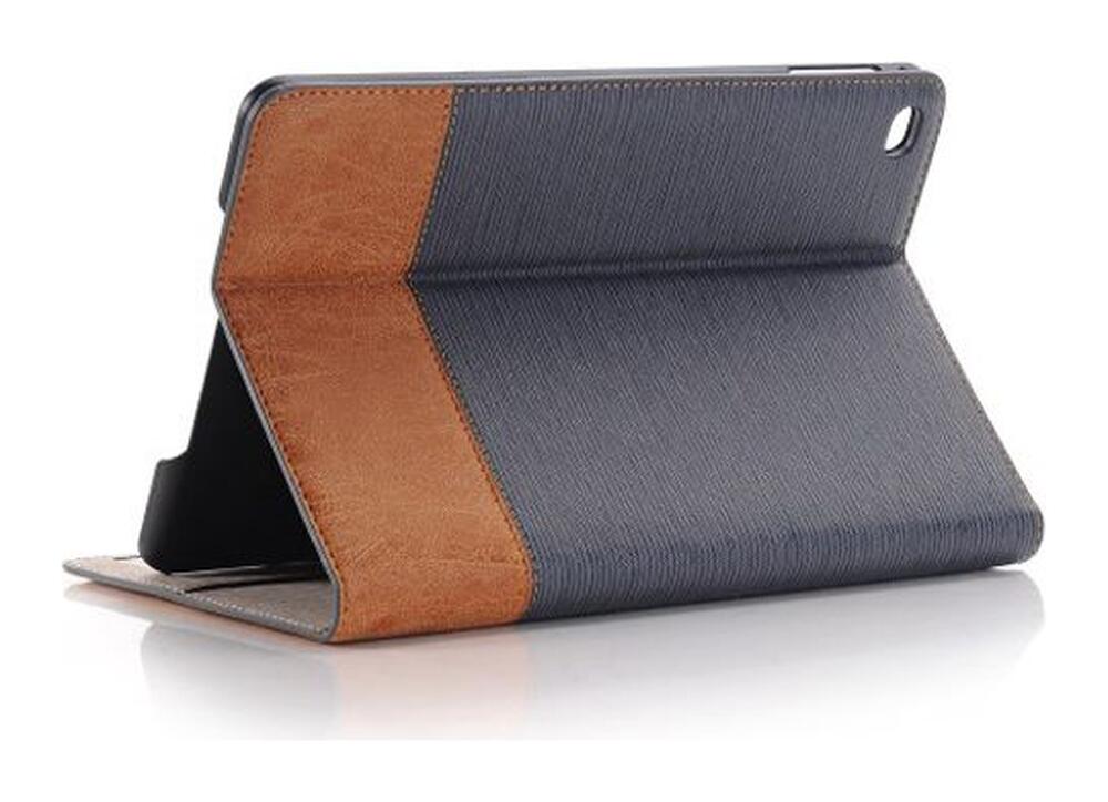 Apple iPad Mini 4 Texture Wallet Book Case Grijs | gsmpunt