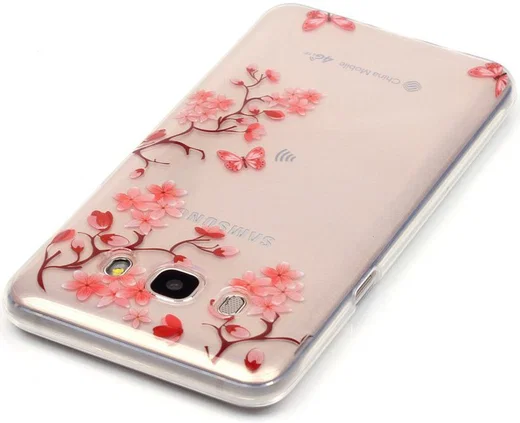 Samsung Galaxy J5 (2016) TPU Back Cover Bloemen | gsmpunt