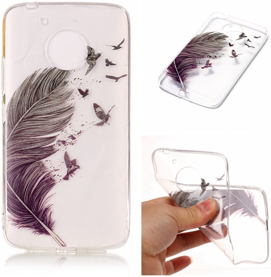 Motorola Moto G5 TPU Back Cover Feathers | gsmpunt