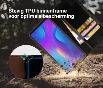 Rosso Element Huawei P Smart Plus Hoesje Book Cover Zwart | gsmpunt