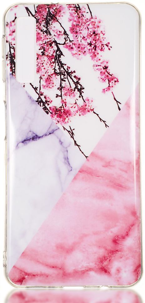 Samsung Galaxy A7 (2018) TPU Back Cover met Marmer Print Blossom | gsmpunt