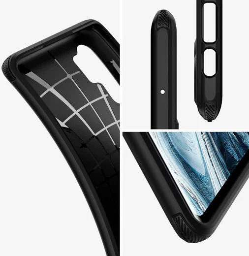 Spigen Rugged Armor Xiaomi Mi Note 10 (Pro) Hoesje Zwart | gsmpunt