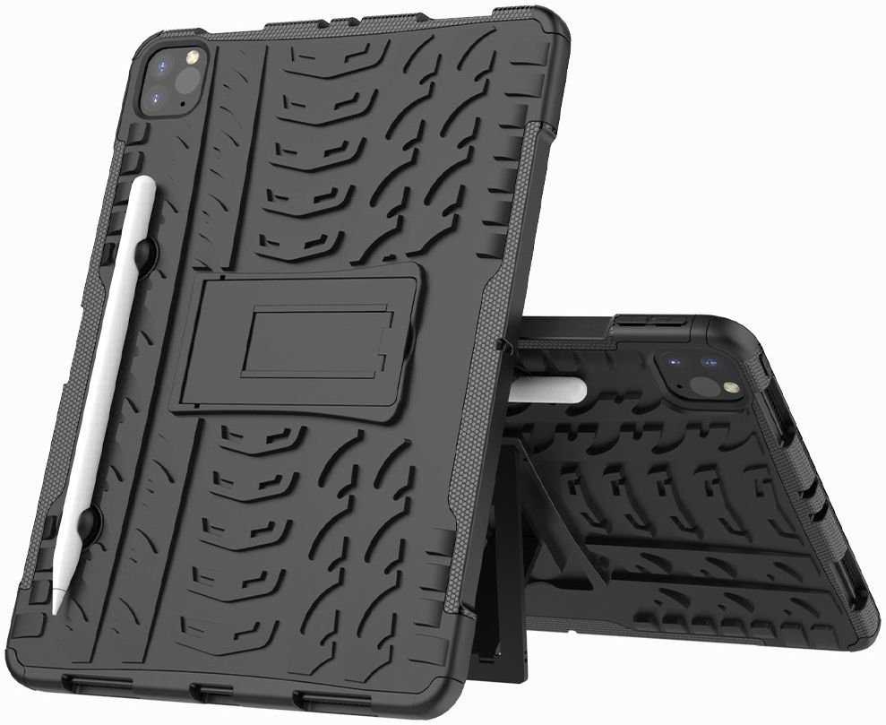 Apple iPad Pro 11 (2018/2020/2021) Hybride Kickstand Hoes Zwart | gsmpunt