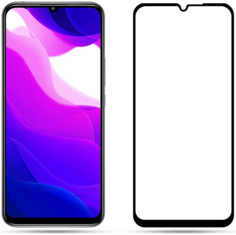 Xiaomi Mi 10 Lite Tempered Glass Screen Protector Zwart | gsmpunt