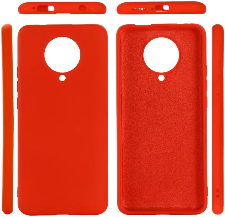 Xiaomi Poco F2 Pro Hoesje Siliconen Back Cover Rood | gsmpunt