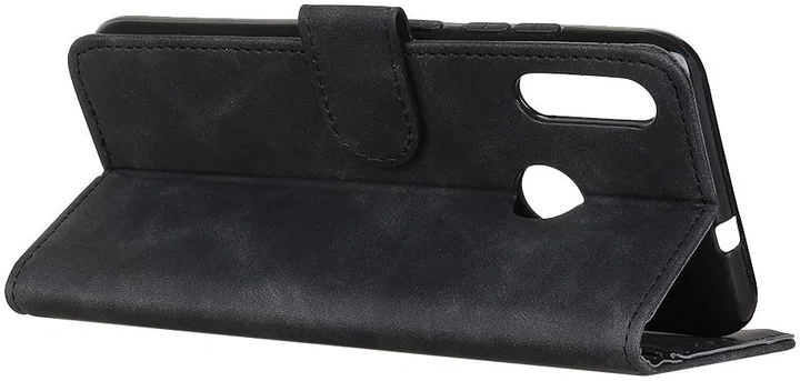 KHAZNEH Alcatel 1SE (2020) Hoesje Retro Wallet Book Case Zwart | gsmpunt
