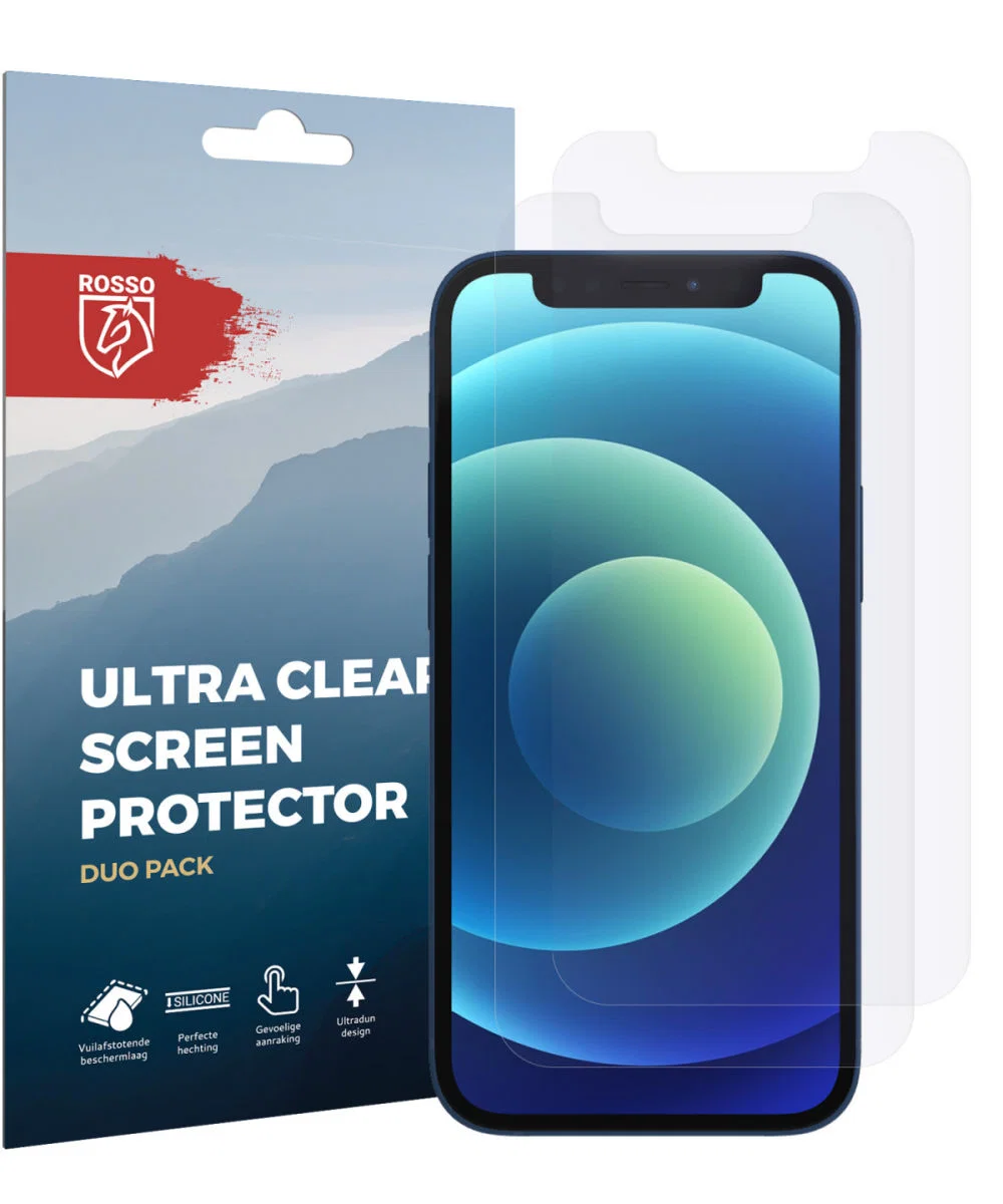 Rosso Apple iPhone 12 Mini Ultra Clear Screen Protector Duo Pack | gsmpunt