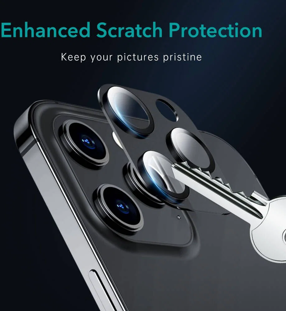 ESR Apple iPhone 12 Pro Tempered Glass Camera Lens Protector (2-Pack ...